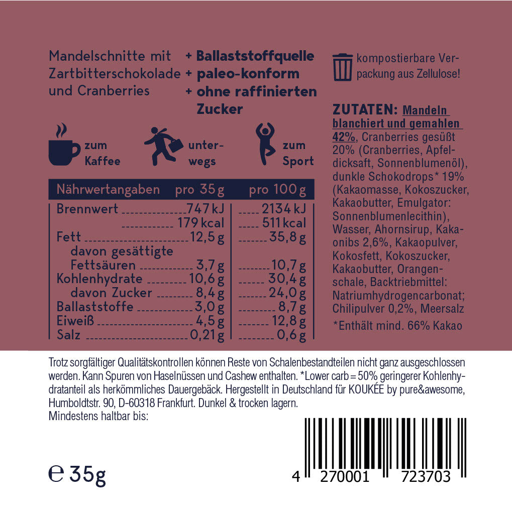 10er Box DARK PLEASURES – KOUKÉE - Der Mandelsnack